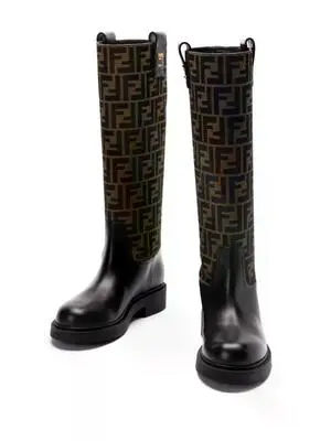 Fendi Filo Jacquard Boots