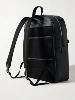 SERAPIAN Evoluzione Cross-grain Leather Backpack