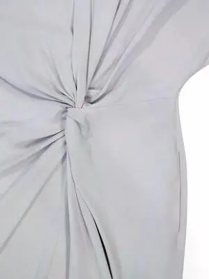 Stella McCartney Satin Draped-front Midi Dress