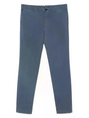 Incotex Tailored Stretch Cotton Trousers - Blue
