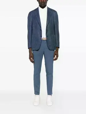 Incotex Tailored Stretch Cotton Trousers - Blue
