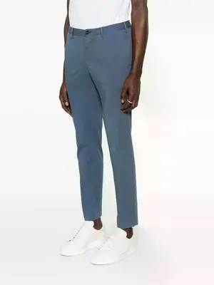 Incotex Tailored Stretch Cotton Trousers - Blue