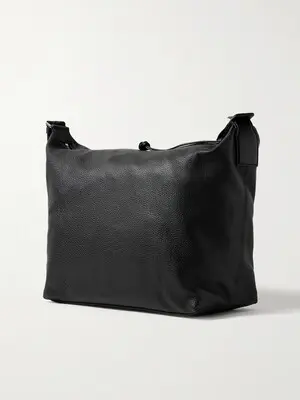 Loewe Cubi Full-grain Leather Messenger Bag - Black