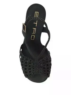 Etro 100mm Woven Heeled Sandals