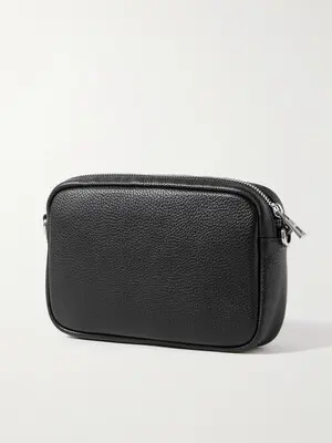 Loewe Pebble Full-grain Leather Messenger Bag - Black
