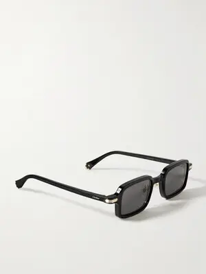 CARTIER Rectangular-frame Acetate Sunglasses