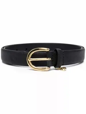 Ralph Lauren Charm-detail Leather Belt - Black