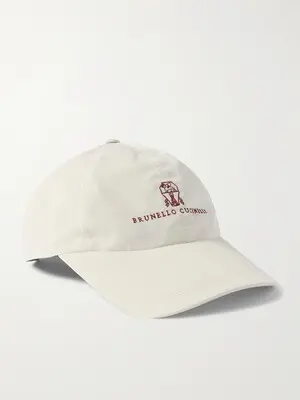 Brunello Cucinelli Logo-embroidered Baseball Cap - White