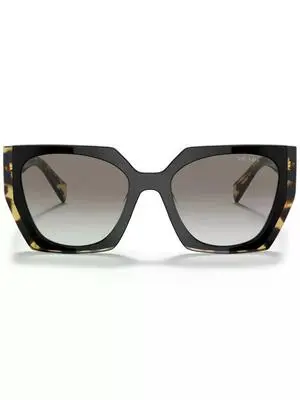 Prada Tortoiseshell-effect Square Sunglasses - Black