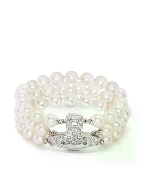VIVIENNE WESTWOOD Pearl Orb Bracelet - Neutrals