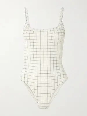 TOTEME Windowpane One Piece Swimsuit