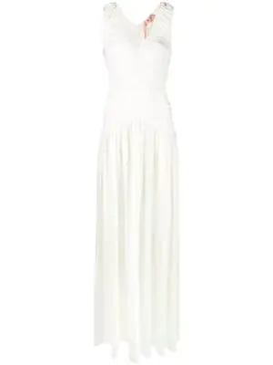 N°21 Ruched-detailing Long Dress
