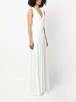N°21 Ruched-detailing Long Dress