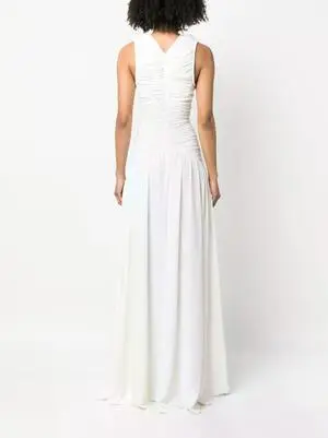 N°21 Ruched-detailing Long Dress