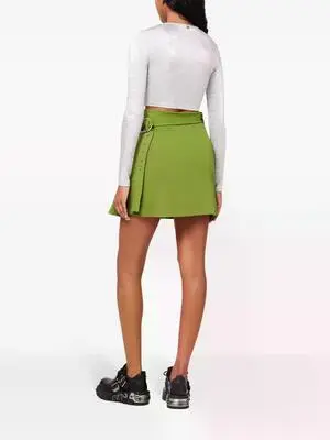 Rabanne Draped Crepe Wrap Skirt