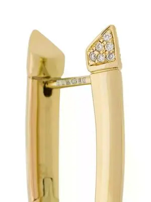 SHAUN LEANE Sabre Diamond Crossover Earrings - Gold