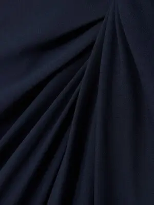Stella McCartney Twist-front Crepe Midi Dress - Blue