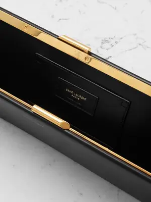 Saint Laurent Midnight Leather Clutch