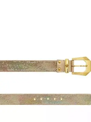 Versace Metallic Chainmail Belt - Gold