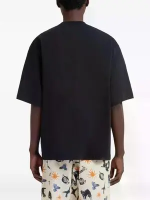 Marni Logo-print Cotton T-shirt - Black