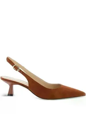 STUART WEITZMAN 50mm Pointed-toe Slingback Pumps