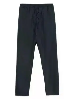 Canali Drawstring-waistband Trousers - Blue