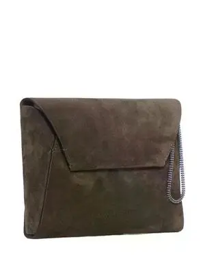 Brunello Cucinelli Suede Envelope Clutch - Brown