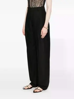 Wardrobe.NYC Pleat-detail Trousers - Black