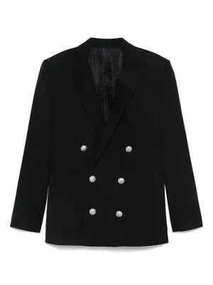 Balmain Double-breasted Blazer - Black