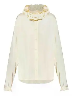 JIL SANDER Ruffled High-neck Blouse