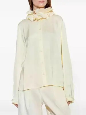 JIL SANDER Ruffled High-neck Blouse