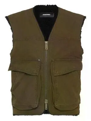 Dsquared2 Zip Up Vests For Men