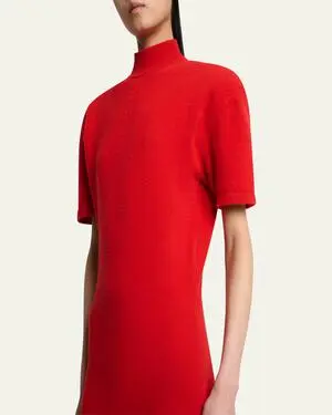 Jacquemus The Castagna Knit Dress - Red