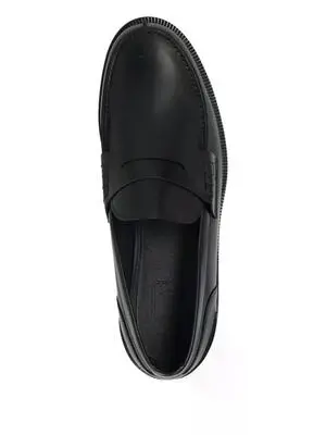 Brioni Penny-slot Leather Loafers