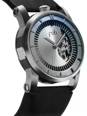 FOB PARIS 43mm Round Face Automatic Strap Watch