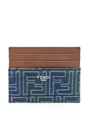 Fendi Ff-motif Wallet - Blue