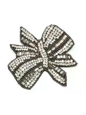 Dice Kayek Bow Brooch - Silver