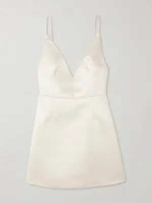 Ivory Satin Slip Dresses