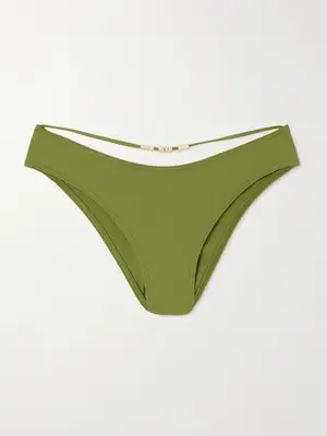 ERES Lava Cutout Embellished Bikini Briefs - Green