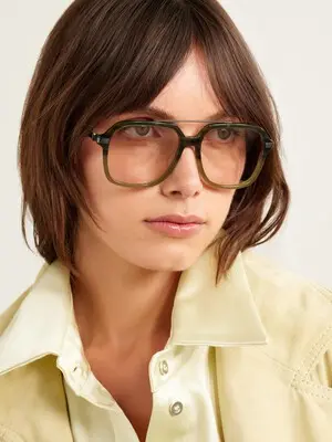 Barton Perreira D. Ellis Aviator-style Sunglasses - Gray