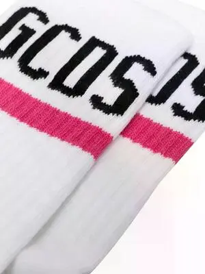 Gcds Intarsia-knit Logo Socks