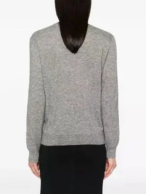 Saint Laurent Mélange Cashmere-blend Jumper - Grey