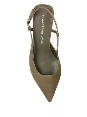 STUART WEITZMAN 50mm Vinnie Slingback Pumps - Brown
