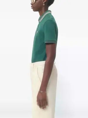 Valentino Garavani Contrast-collar Polo Shirt - Green
