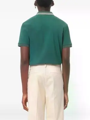 Valentino Garavani Contrast-collar Polo Shirt - Green