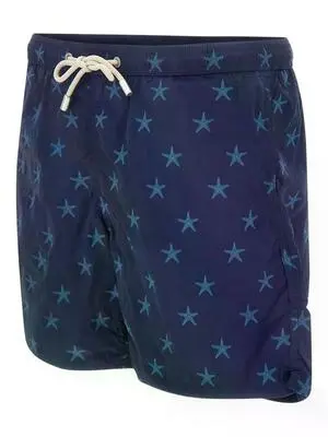 MC2 SAINT BARTH Starfish-print Swim Shorts - Blue