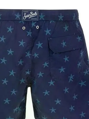 MC2 SAINT BARTH Starfish-print Swim Shorts - Blue