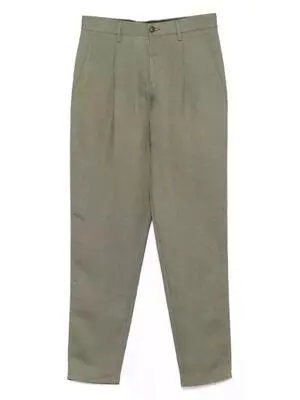 Canali Linen Trousers - Green