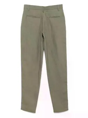 Canali Linen Trousers - Green