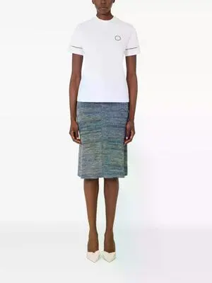 FERRAGAMO Ajour Sticker Short-sleeves T-shirt - White